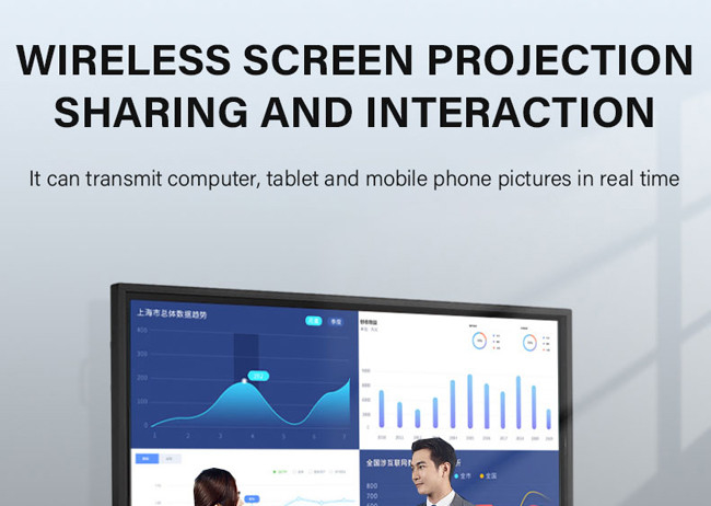 4K LCD Meeting Room Interactive Display 86 Inch Touch Screen Monitor