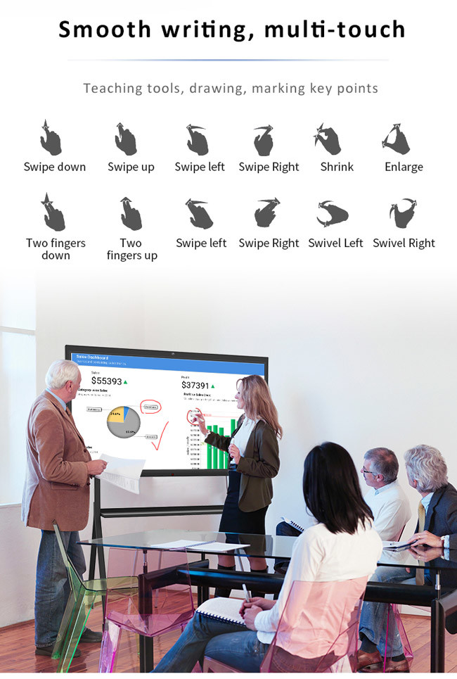 CNAS Education Interactive Whiteboard 60 Inch Touchscreen Monitor ...