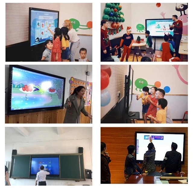 Infrared 60 Inch Touch Screen Monitor Interactive Flat Panel Display