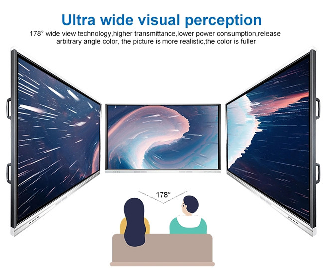 100 Inch Touch Screen Meeting Room Interactive Display MAX 256GB SSD Card
