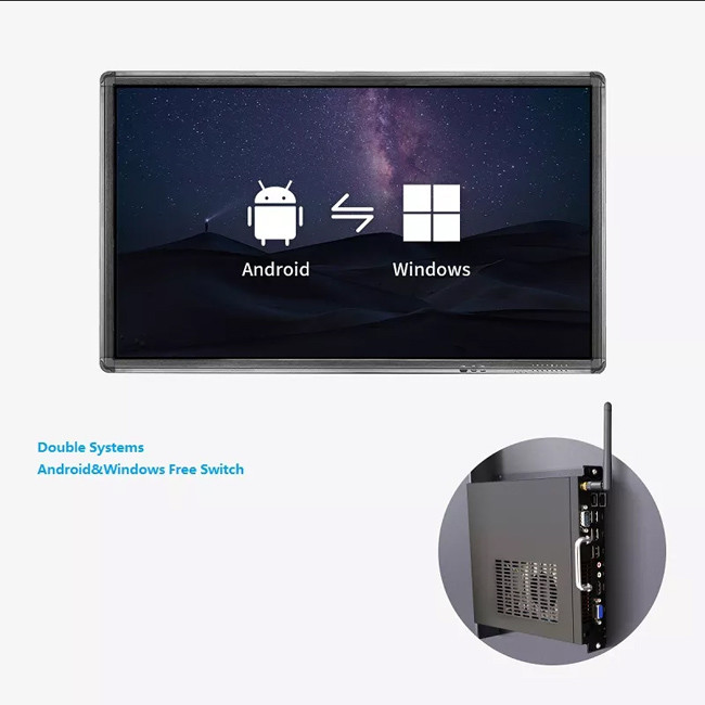 Education 100 Inch Touch Screen Monitor Smart Blackboard Windows 10