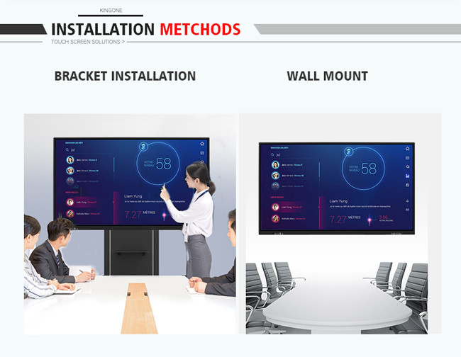 ODM Smart 75 Inch Interactive Display Smart Board With Touch Screen