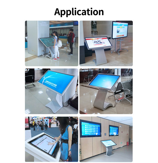43 Inch Interactive Information Kiosk Outdoor Infrared Touch Screen