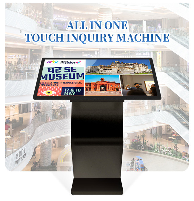 49 Inches Public Information Kiosks 1366x768 Digital Kiosk Display